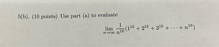 Solved 5(a). (15 points) Let f(x) be a continuous function. | Chegg.com