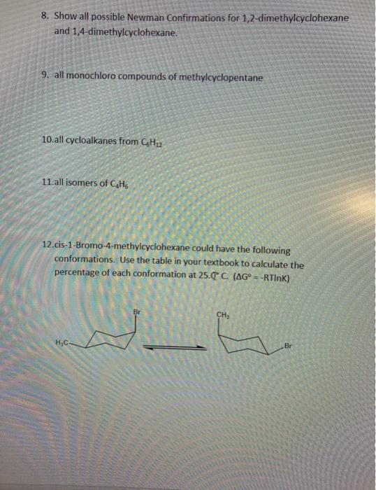 Solved MOLECULAR MODELS Construct the molecular models for | Chegg.com