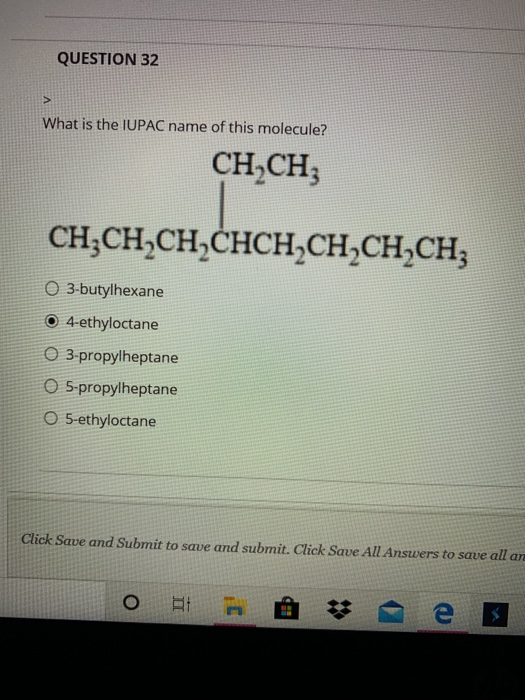 Solved 4 QUESTION 35 What is the molar mass of the molecule | Chegg.com