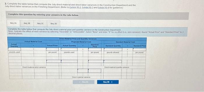 Solved Required information PR 10-47 (Algo) Comprehensive | Chegg.com