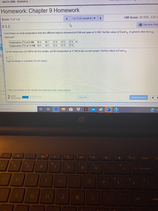 Solved MATH 2000- S SIES Homework: Chapter 9 Homework Score: | Chegg.com