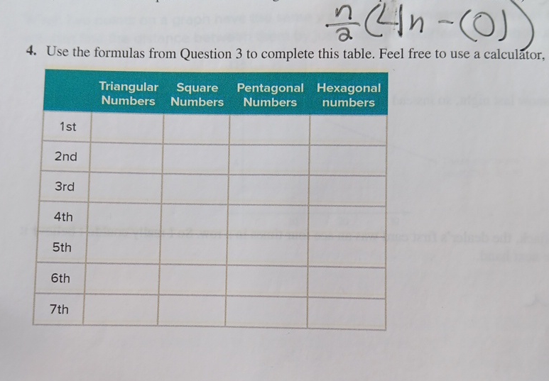 n2(4n-(0))4. ﻿Use the formulas from Question 3 ﻿to | Chegg.com