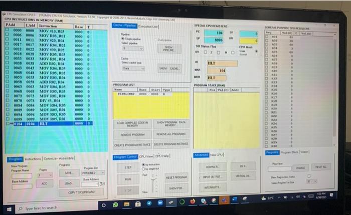 Solved The program for a non pipelined processor is as below | Chegg.com