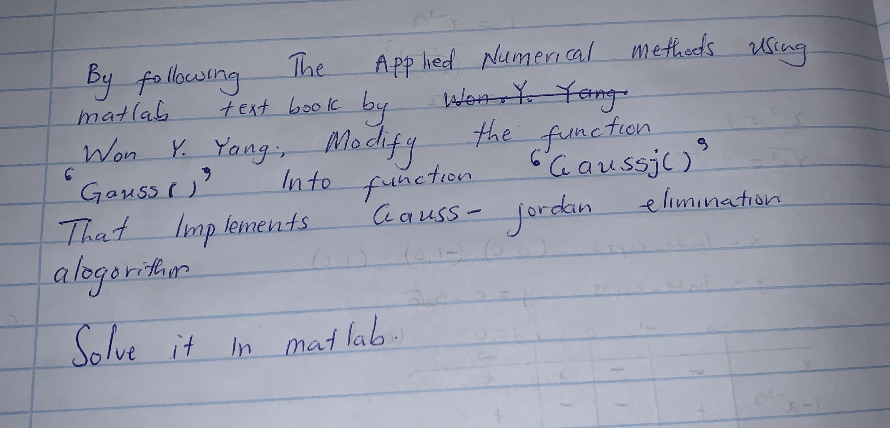 Solved By Following The Applied Numerical Methods Using
