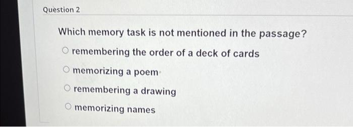 Solved Memory Champions! (1) Every year, people with | Chegg.com