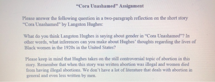 What do you think Langston Hughes is saying about | Chegg.com