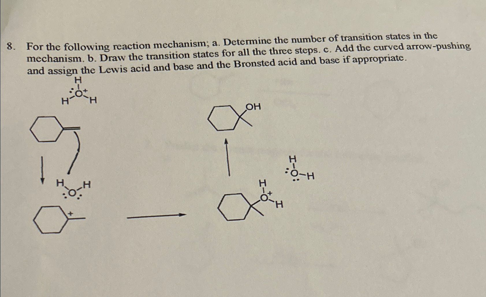 Solved For the following reaction mechanism; a. ﻿Determine | Chegg.com