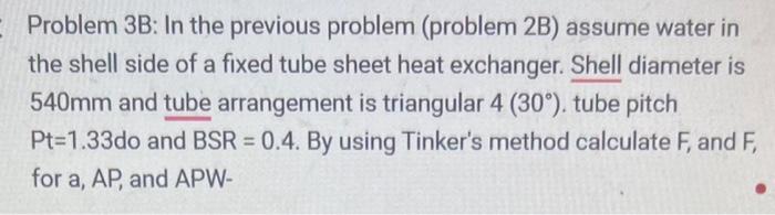 Problem 3B: In the previous problem (problem 2B) | Chegg.com
