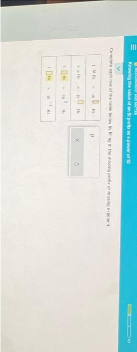 Solved Complete each row of the table below by fuling in the | Chegg.com