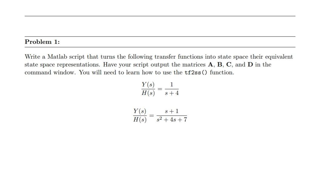 Solved Write a Matlab script that turns the following | Chegg.com