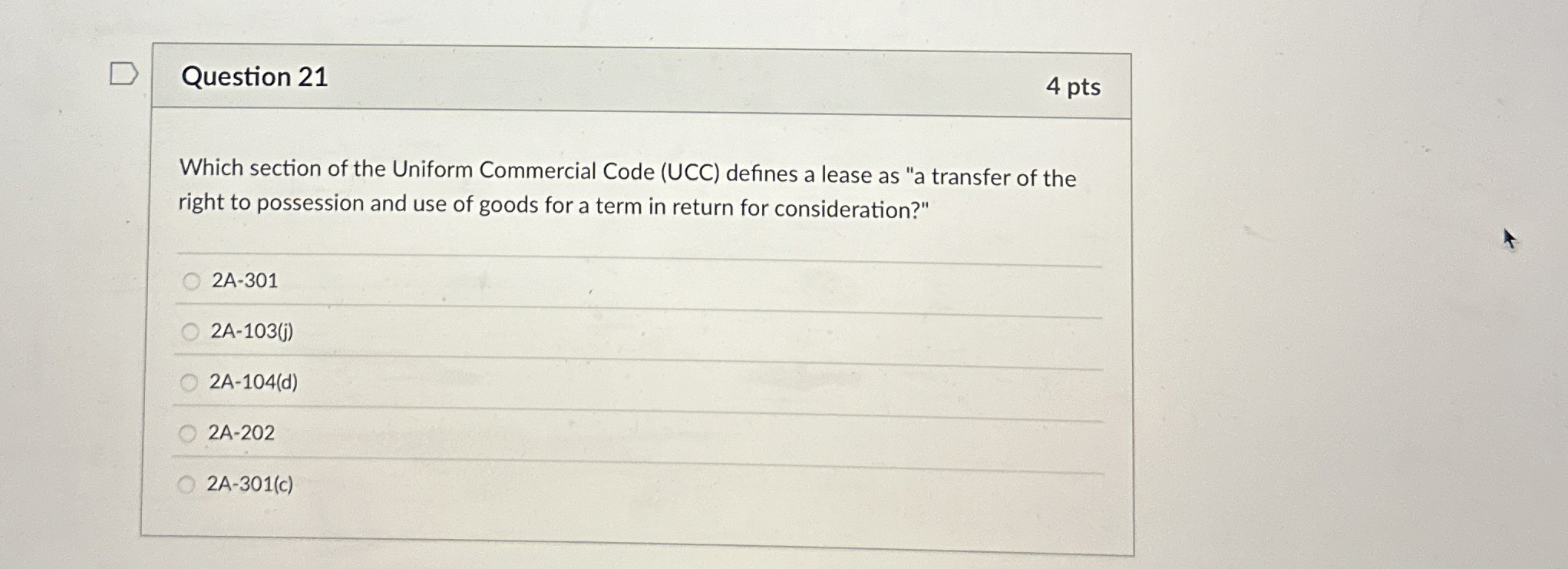 Solved Question 214 ﻿ptsWhich section of the Uniform | Chegg.com