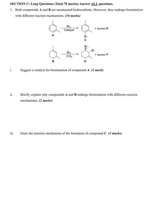 Solved SECTION C: Long Questions (Total 70 marks) Answer ALL | Chegg.com