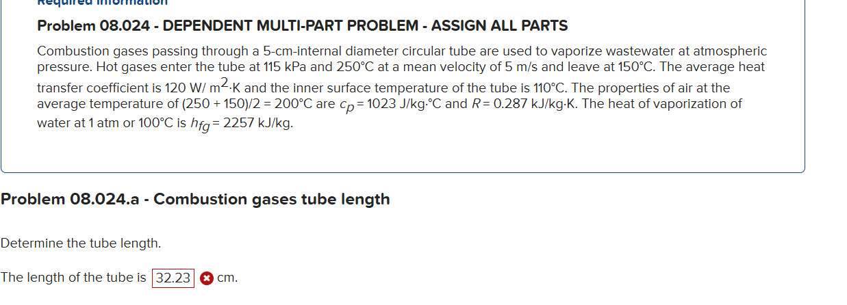 Solved Problem 08.024 - ﻿DEPENDENT MULTI-PART PROBLEM - | Chegg.com