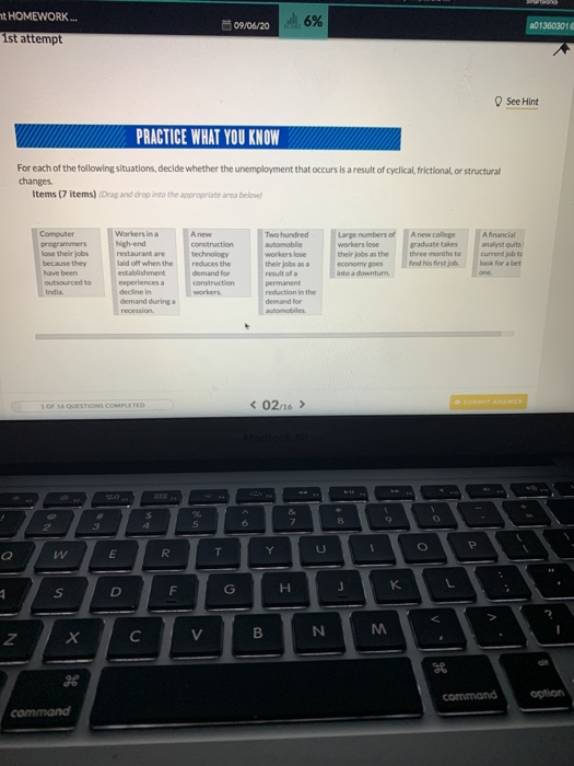 Solved HOMEWORK... 1st attempt 09/06/20 6% a013603010 See | Chegg.com