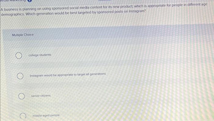 Solved One primary purpose or function of a company's social | Chegg.com