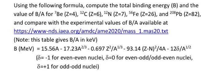 Solved Using the following formula, compute the total | Chegg.com