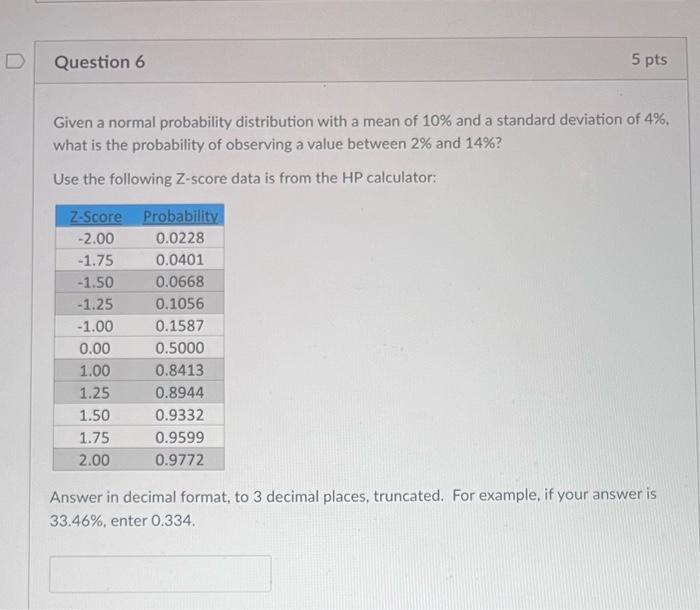 Solved Given a normal probability distribution with a mean | Chegg.com