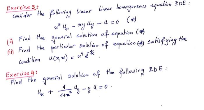 Solved Exercise 3: Consider the following linear linear | Chegg.com
