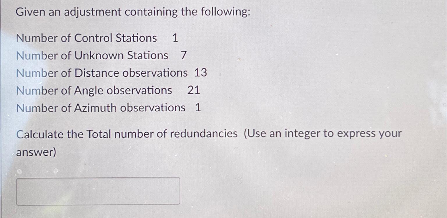 Solved Given an adjustment containing the following:Number | Chegg.com