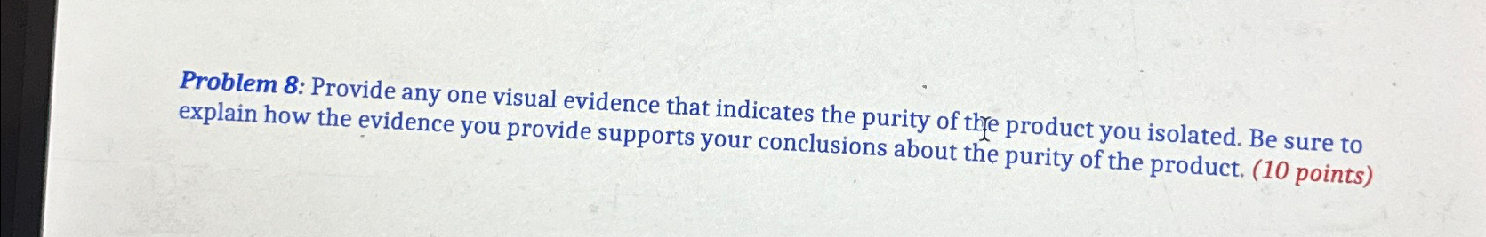 Solved Problem 8: Provide any one visual evidence that | Chegg.com