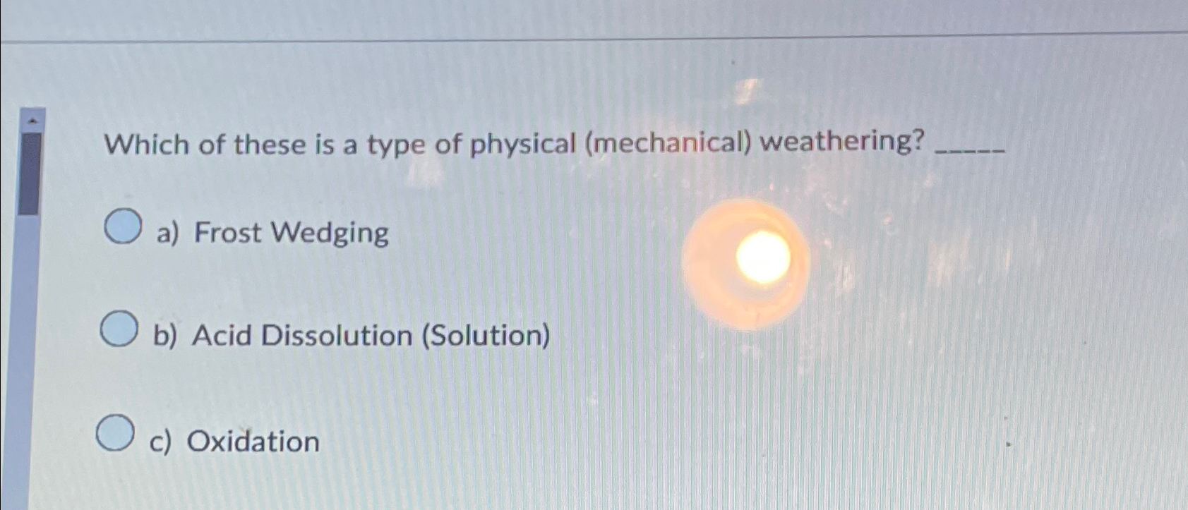 Solved Which of these is a type of physical (mechanical) | Chegg.com