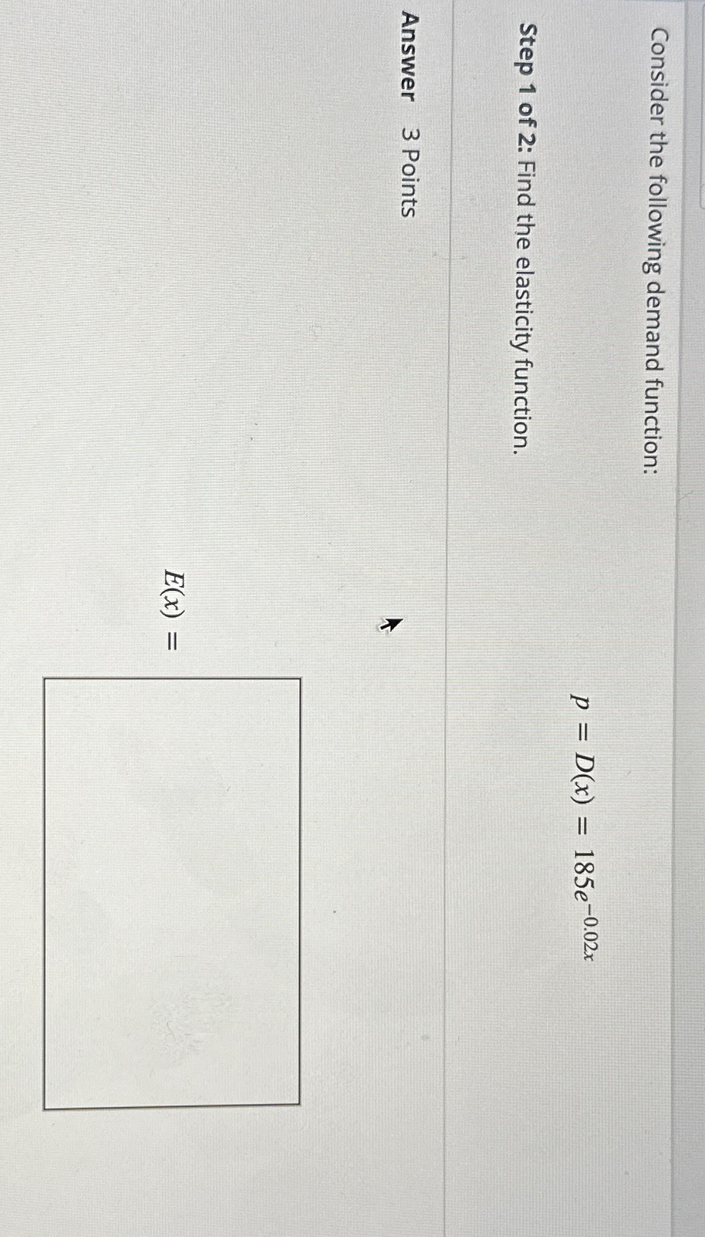 Solved Consider the following demand | Chegg.com