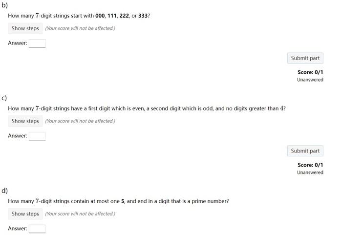 Solved Some basic counting laws include: - Complement law: | Chegg.com