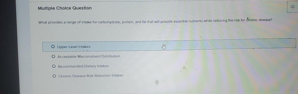 Solved Multiple Cholce QuestionWhat provides a range of | Chegg.com