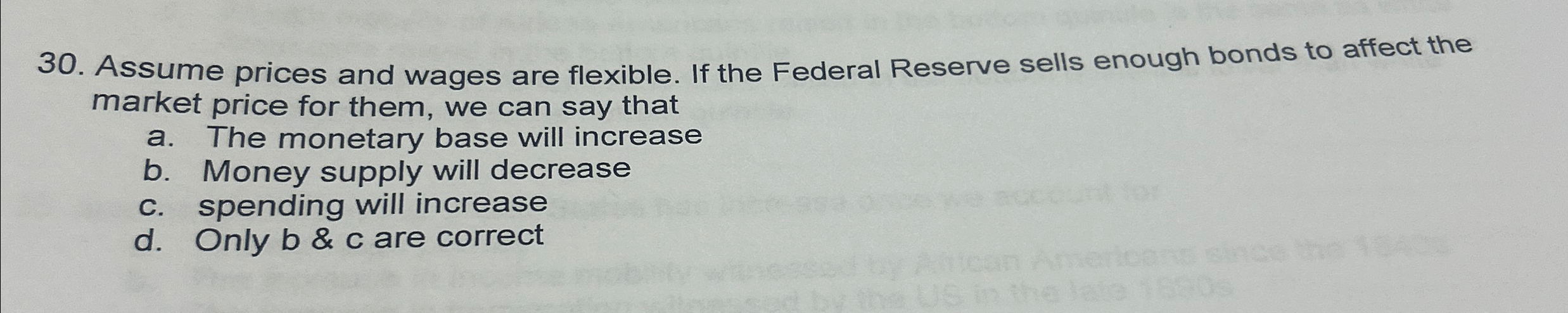 Solved Assume prices and wages are flexible. If the Federal | Chegg.com
