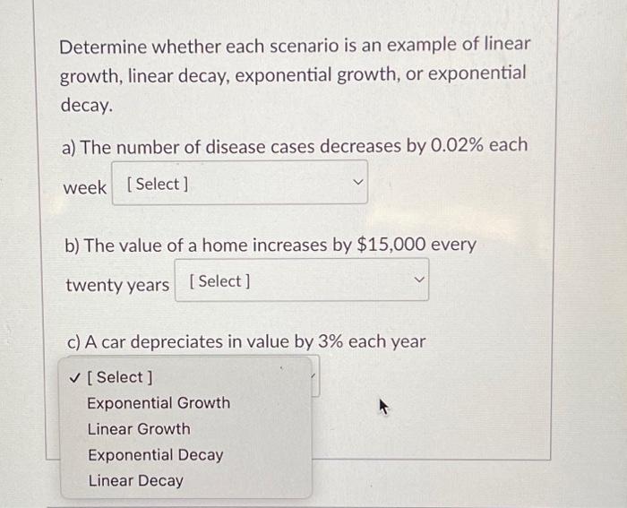 Solved Determine whether each scenario is an example of | Chegg.com