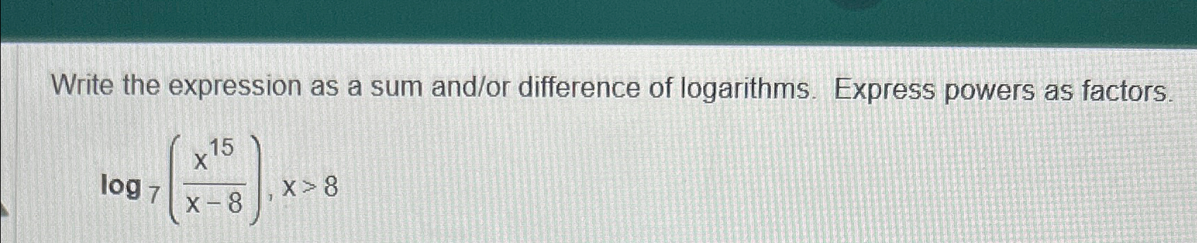 Solved Write the expression as a sum and/or difference of | Chegg.com