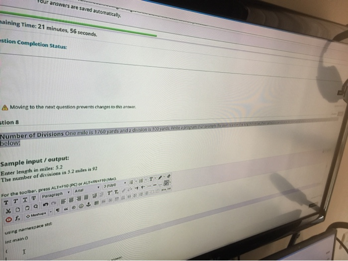 Solved our answers are saved automatically. maining Time: 21 | Chegg.com