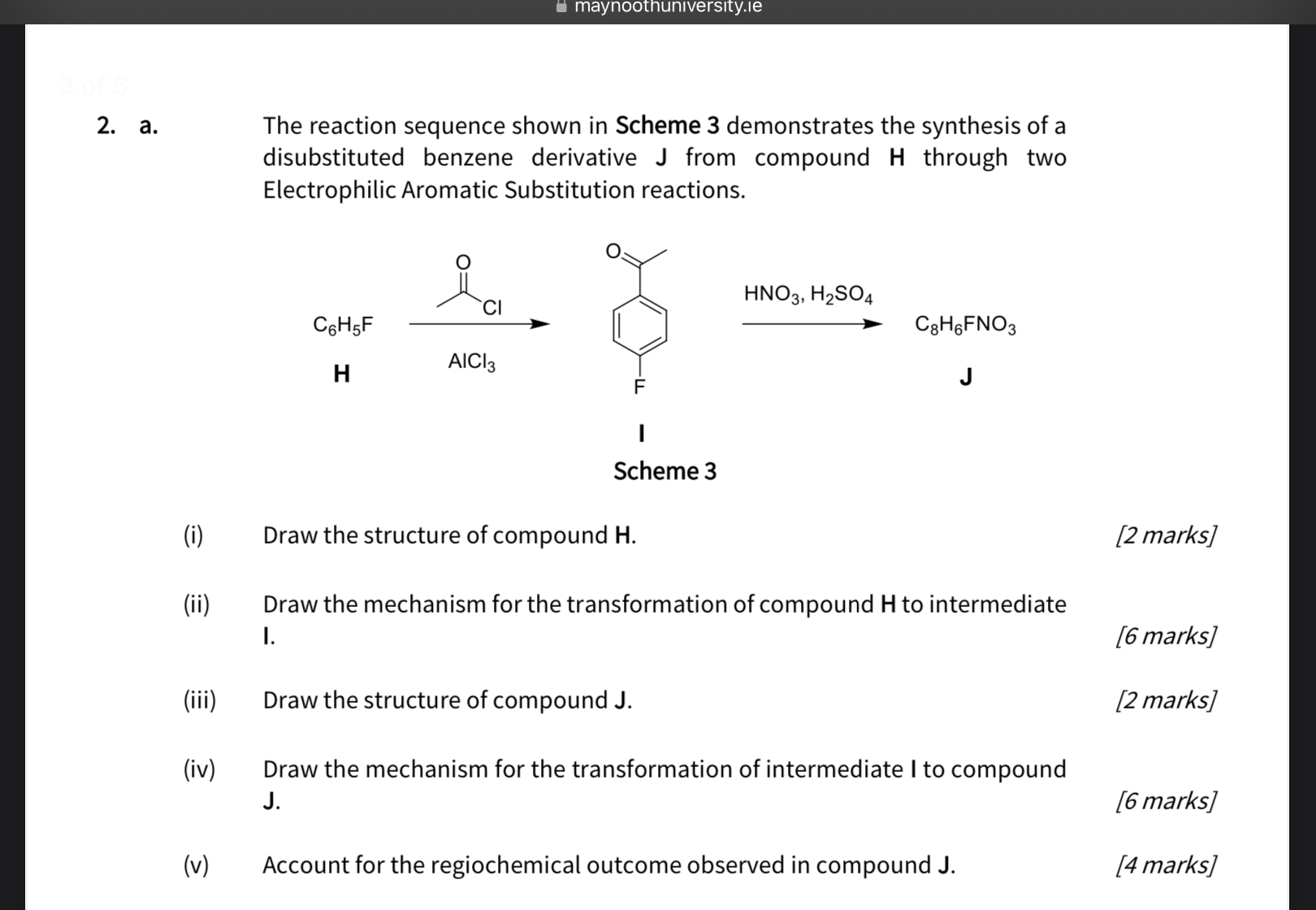 Solved a. ﻿The reaction sequence shown in Scheme 3 | Chegg.com