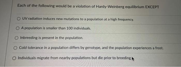 Solved Each of the following would be a violation of | Chegg.com
