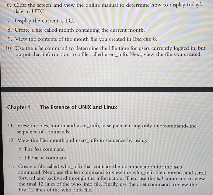 Solved 6. Clear the screen, and view the online manual to | Chegg.com