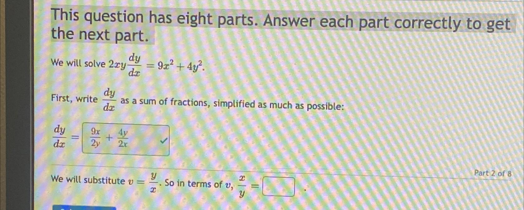 Solved This question has eight parts. Answer each part | Chegg.com