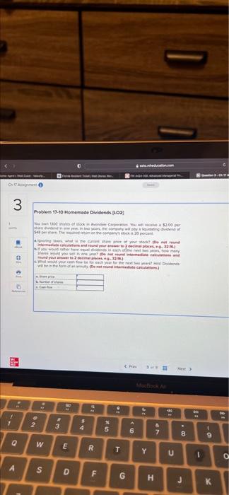 Solved Problem 17-10 Homemade Dividends [LO2] You own 1,100 | Chegg.com