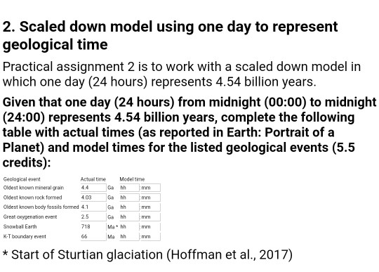 Solved 2. Scaled down model using one day to represent | Chegg.com