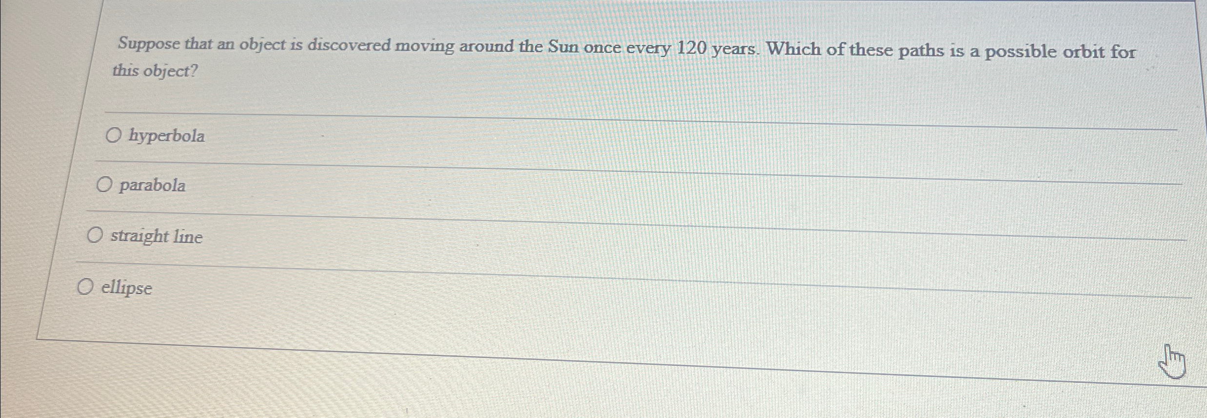 Solved Suppose that an object is discovered moving around | Chegg.com
