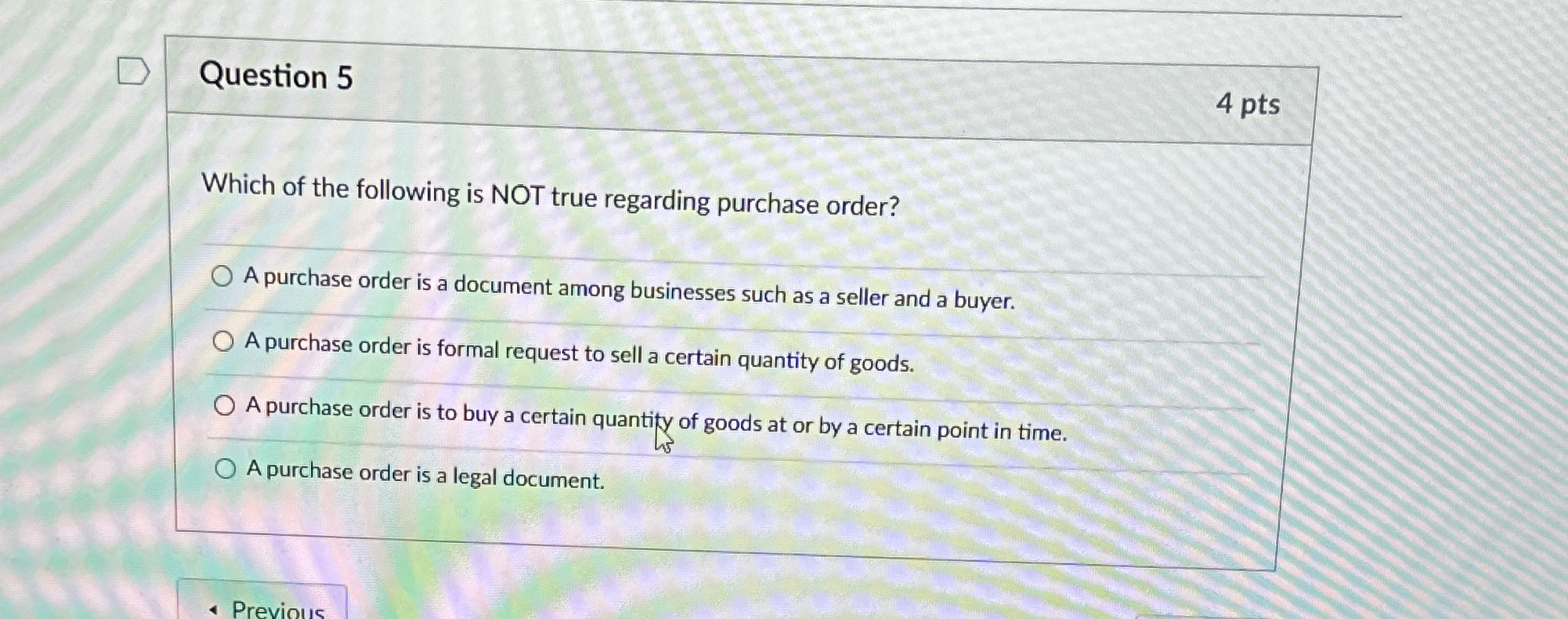 Solved Question 54 ﻿ptsWhich of the following is NOT true | Chegg.com