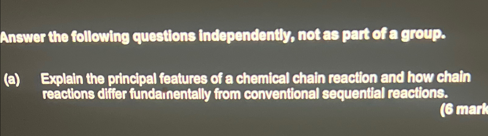 Solved Answer the following questions independently, not as | Chegg.com
