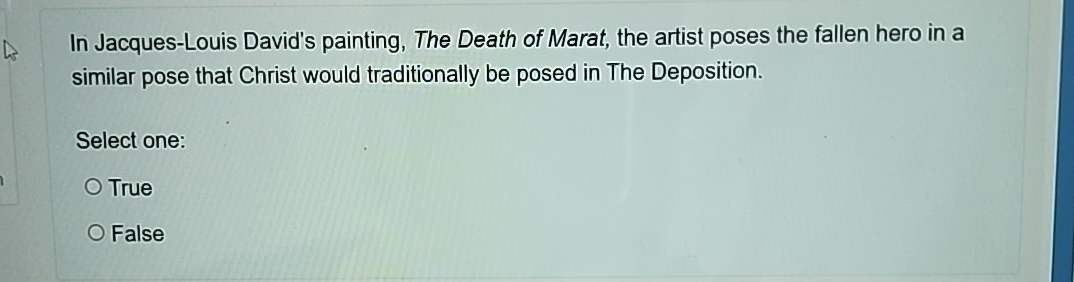 Solved In Jacques-Louis David's painting, The Death of | Chegg.com