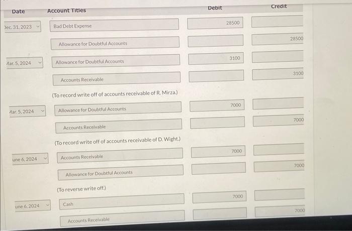 Solved Accounts receivable transactions are provided below | Chegg.com