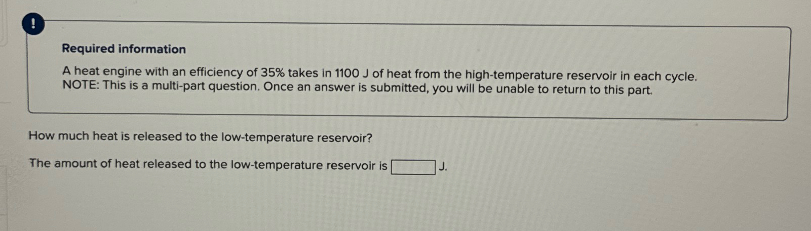Solved Required informationA heat engine with an efficiency | Chegg.com