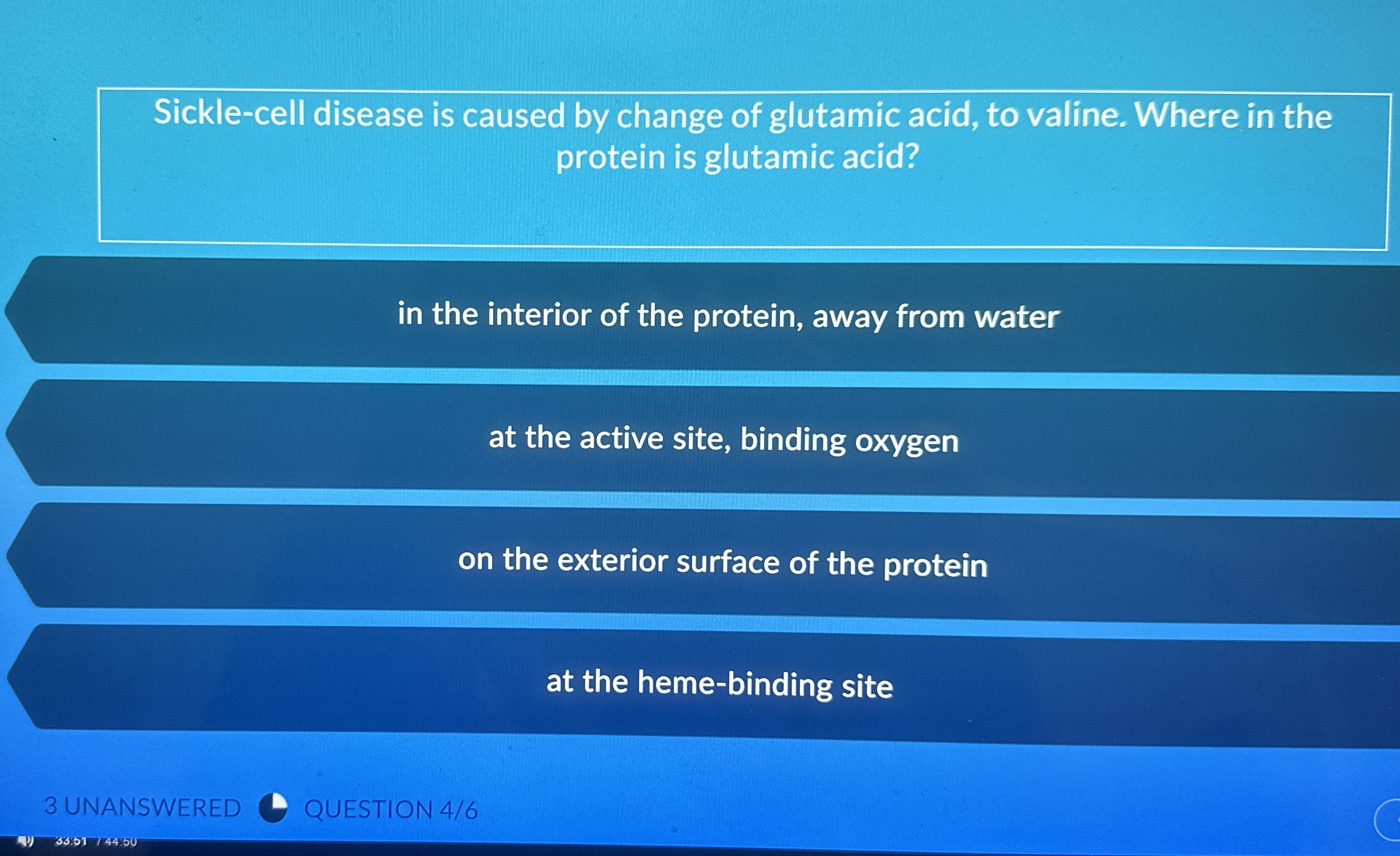 Solved Sickle-cell disease is caused by change of glutamic | Chegg.com