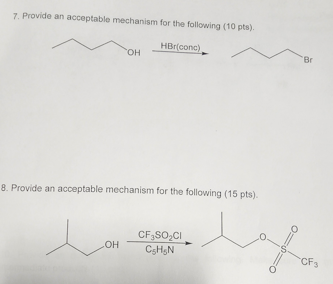 Solved Provide an acceptable mechanism for the following (10 | Chegg.com
