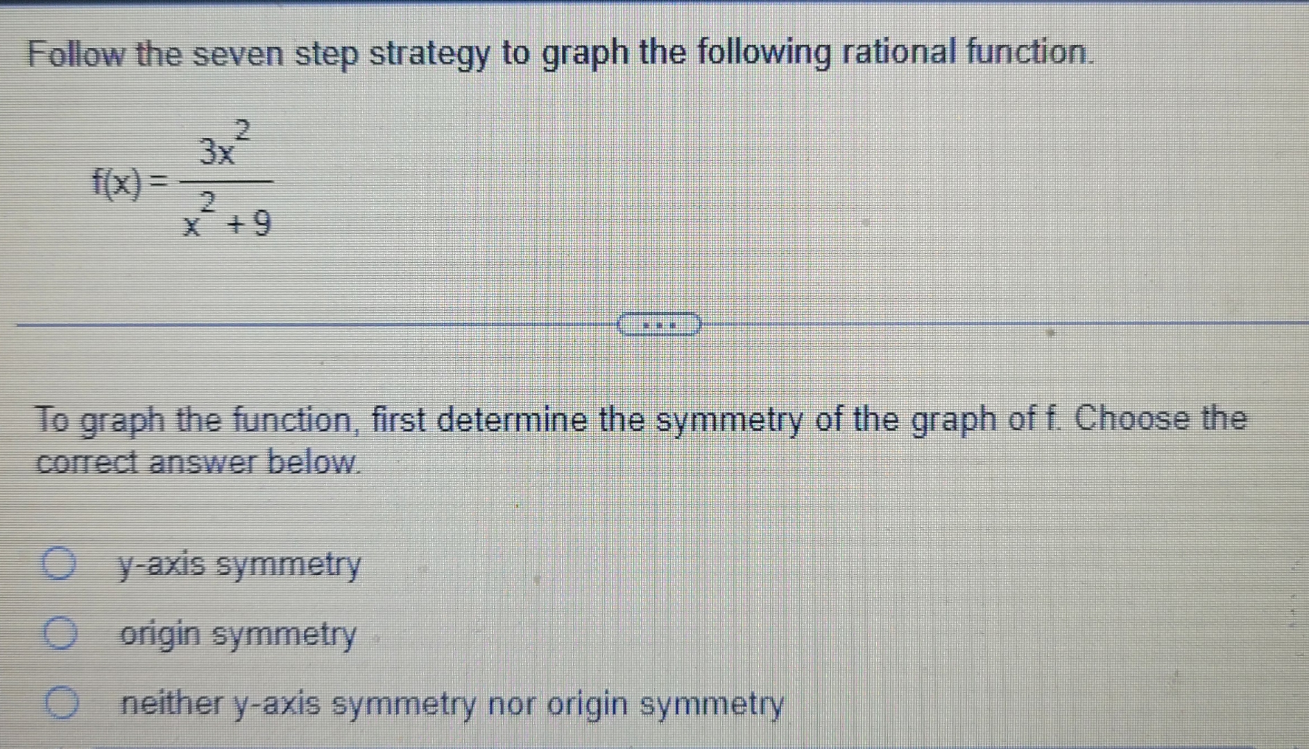 Solved Follow the seven step strategy to graph the following | Chegg.com