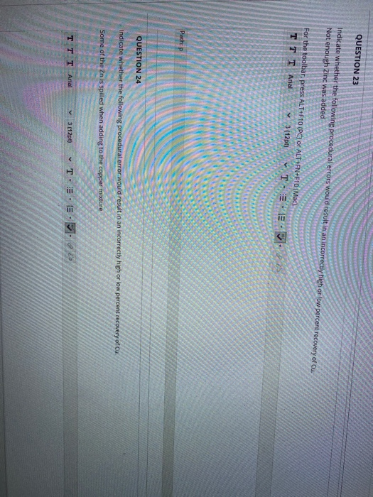 Solved QUESTION 23 Indicate whether the following procedural | Chegg.com