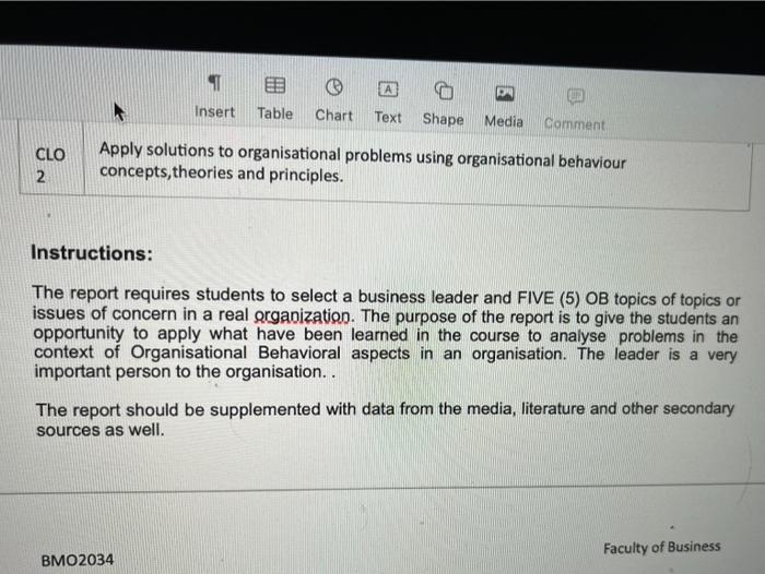 Solved Insert Table Chart Text Shape Media Comment CLO 2 | Chegg.com