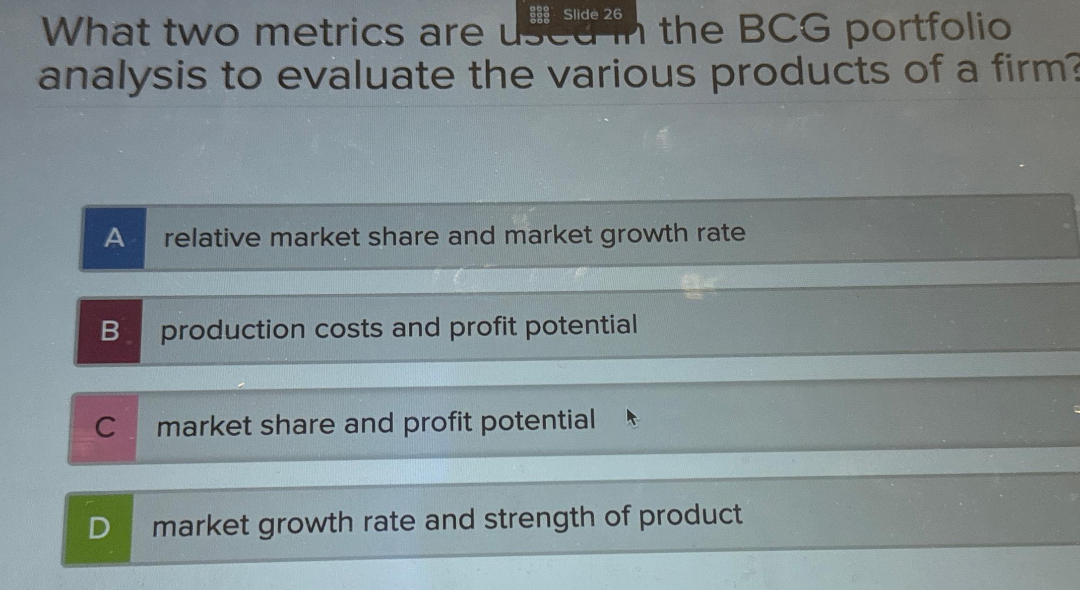 Solved What two metrics are uscur 190 ﻿analysis to evaluate | Chegg.com
